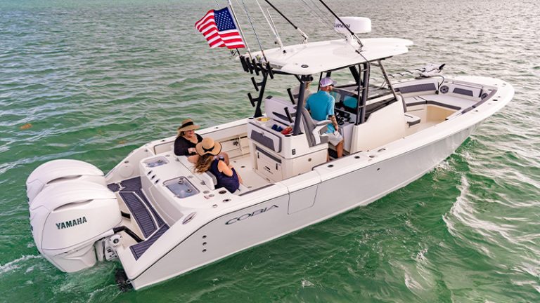 2026 Cobia 305 CC | 30 ft Twin Engine Sport Fishing Boat | Cobia Boats