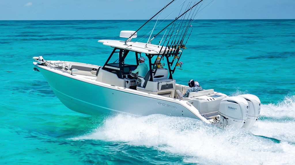 2026 Cobia 305 CC | 30 ft Twin Engine Sport Fishing Boat | Cobia Boats