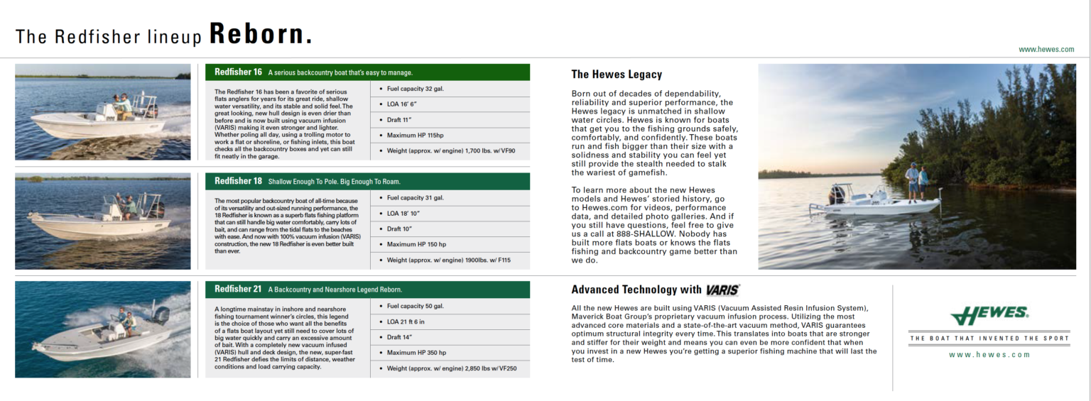 Request a Brochure - Hewes Boats
